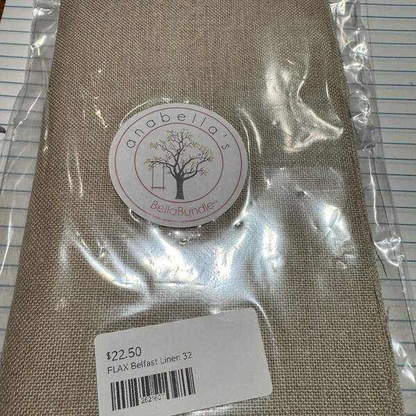 32 Count FLAX Belfast Linen Cross Stitch Fabric by Zweigart ~ Approx 18 ...