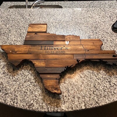 Wedding Guest Book, Rustic Wedding Guest Book, 2 State Rustic Guest ...