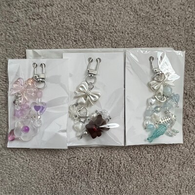 Sea/ocean Collection Beaded Keychains Cute, Aesthetic, Pretty, and Flow ...