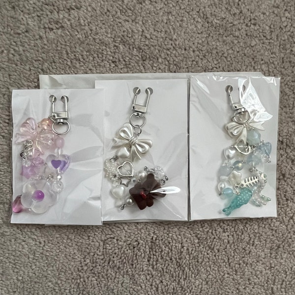 Sea/ocean Collection Beaded Keychains | Cute, Aesthetic, Pretty, and ...