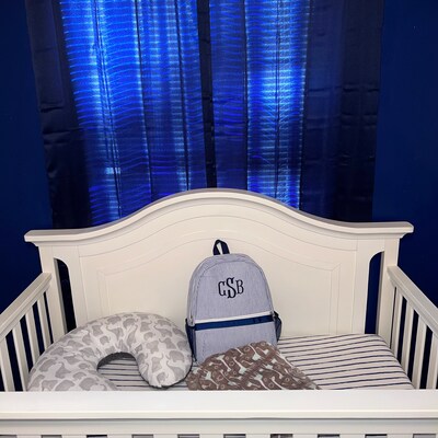Personalized Kids Backpack Monogrammed Backpack Seersucker Diaper Bag ...