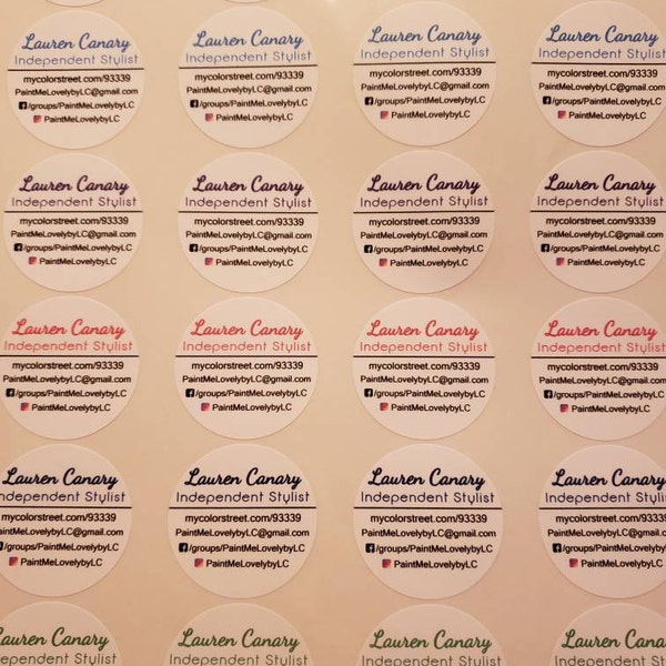 Consultant/stylist Labels, Stickers for Products, Promotional Items - Etsy