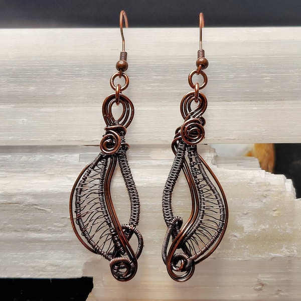 Wire Wrap Earring Tutorial, Wire Wrapping Pattern, Wire Art Tutorial ...
