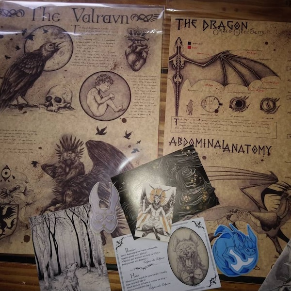 Large - Valravn - Danish Folklore Art Print - Etsy