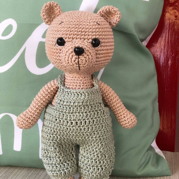 CROCHET BEAR PATTERN Amigurumi Cute Bear Pattern Crochet Tutorial Teddy ...