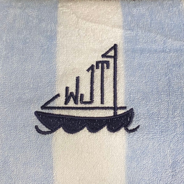 Sailboat Monogram - Etsy