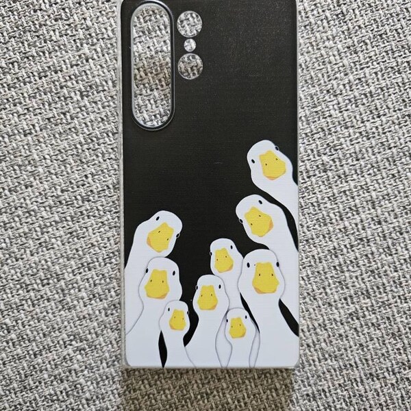 Clear Funny Duck Phone Case Goose Cover Fit for Samsung S26 S25 S24 S23 ...