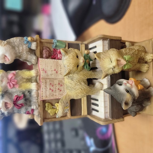 Rare Vintage Cat Music Box - Etsy
