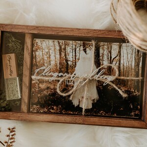 Wood Photo Box for Photo 4x6 & USB Box Holder 4x6 Proof Box USB Stick 3 ...