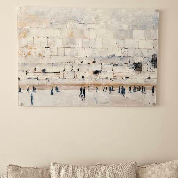 Western Wall (kosel) Acrylic Judaica Wall Art - Large (40" X 28") - Etsy