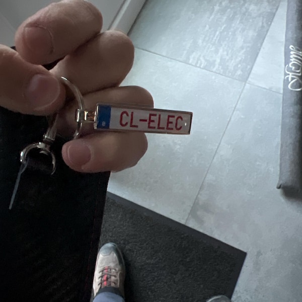 Custom License Plate Keychain - Personalized Mini Number Plate Keyring ...