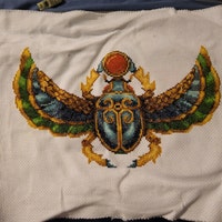 PDF Cross Stitch Pattern "ancient Egyptian Scarab" Instant Download ...