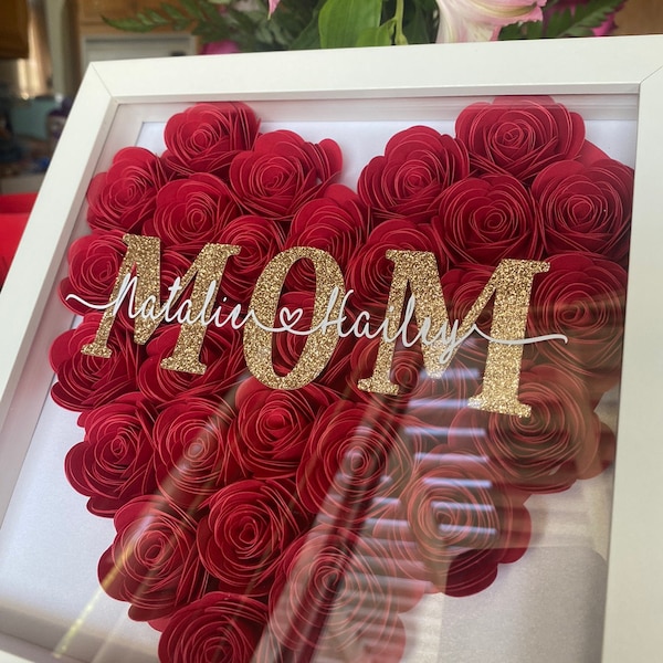 Customizable Shadow Box Mom Birthday Gift Love Mothers Day Gift Room ...