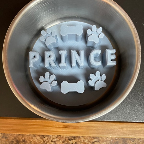 Custom Insert Slow Feeder Dog Bowl - Etsy