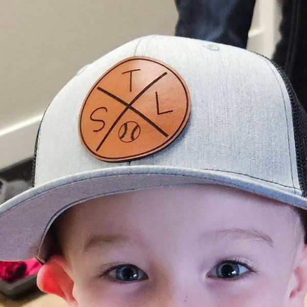 Custom Leather Patch Hat, Laser Engraved for Company Brand, Personalized Logo or Text ...