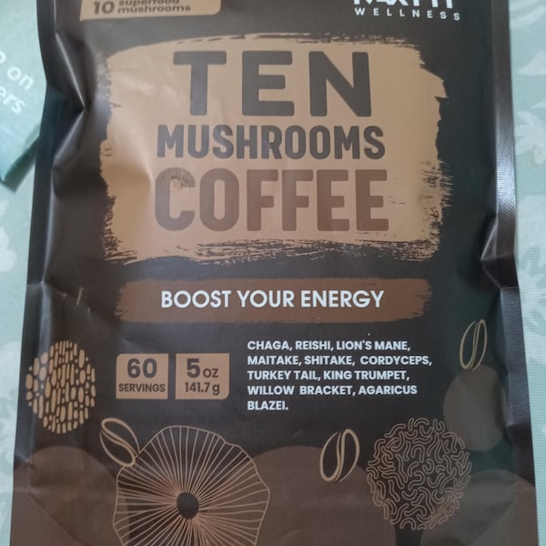 Mushrooms Instant Coffee Organic 60 Servings / Immune Boosting Coffee ...