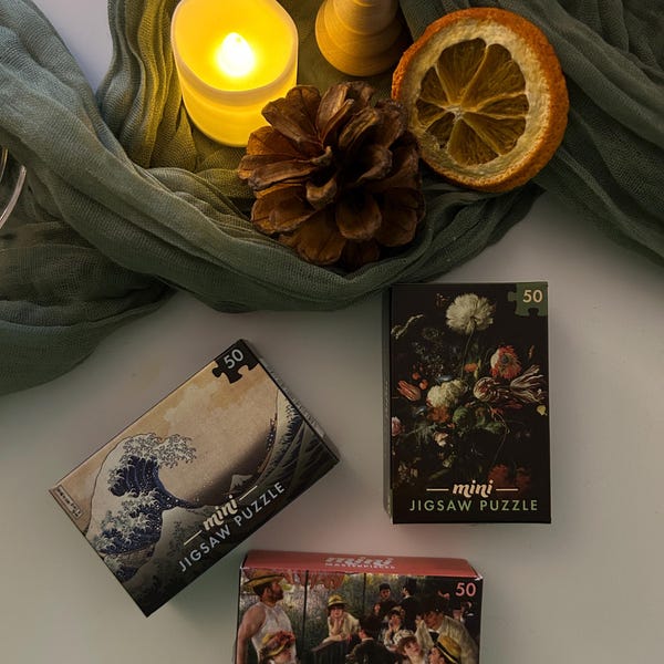 Mini Masterpiece Jigsaw Puzzle in a Matchbox - 50 Piece. Assorted Famous Paintings - Etsy