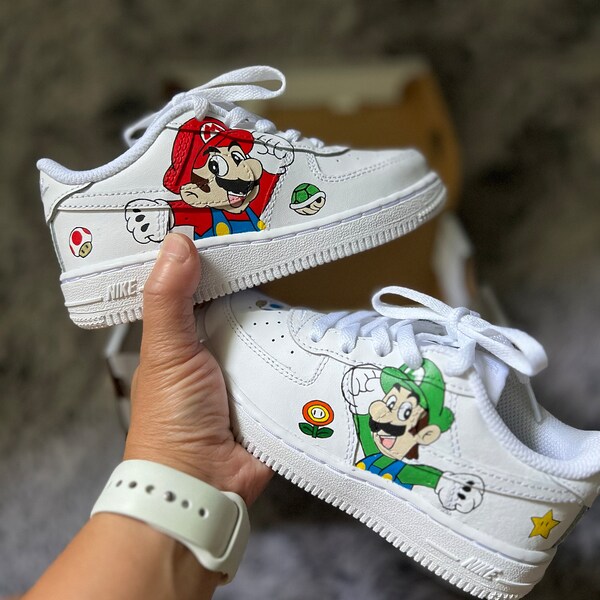 Custom Nike Air Force 1 Cartoon Hand Painted Sneakers Personalized Nike ...