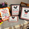 Mickey Mouse Party Signs Instant Download Mickey Mouse Party - Etsy