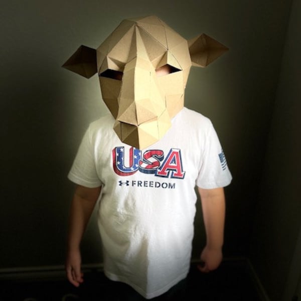 DIY Camel Mask, Paper Craft Template, Halloween Mask, Printable Animal ...