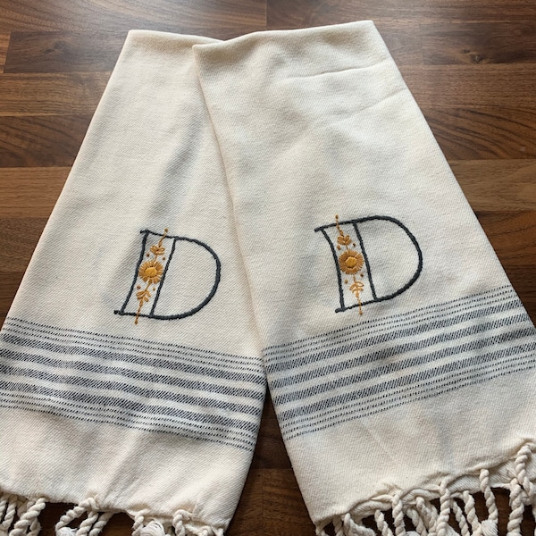 Monogram Embroidery Patterns | Letter D Hand Embroidery Pattern in 3 ...