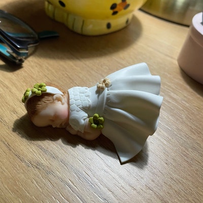 Baby Girl Theme baptism in Fimo. - Etsy