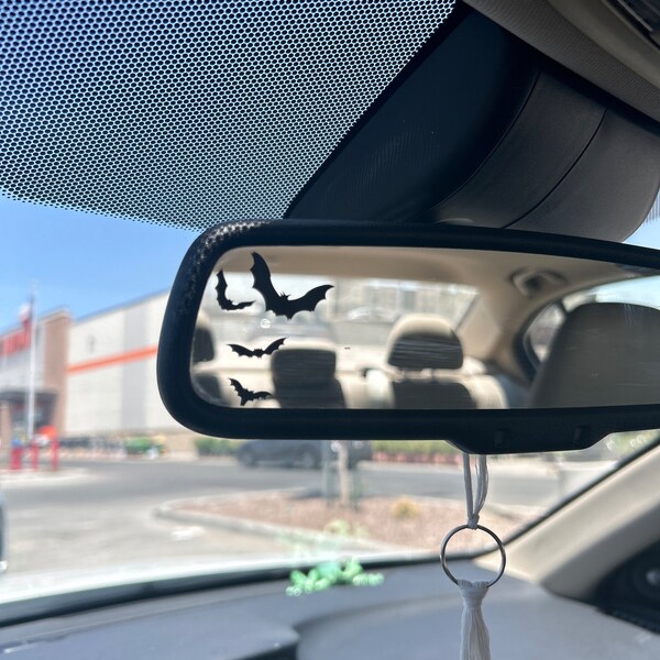 Bats Rear View Mirror Decal, Small Bats Rear View Mirror Decal, Car ...