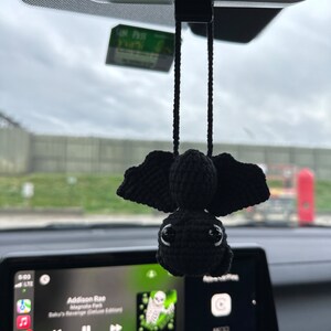 Goth Car Accessory Bat Plush Rear View Mirror Accessory for Women, Men ...
