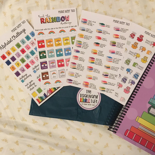 Alphabet Reading Challenge Planner Stickers - ABC Reading Planner ...