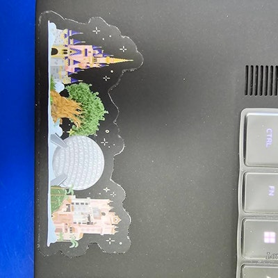 WDW Landmarks Transparent Laptop Sticker/ Disney Hidden Mickey Animal ...