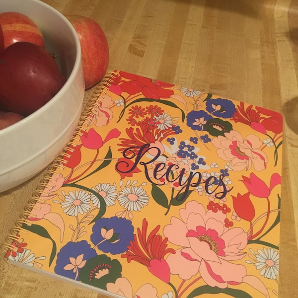 Recipes Label Fancy Font | Custom Color Vinyl Decal Sticker for Box ...