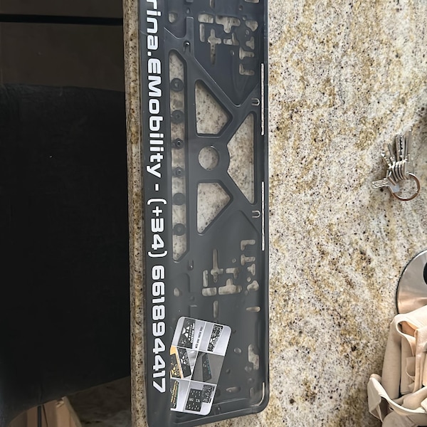 Reflective Personalized European License Number Plate Frame Holder With ...