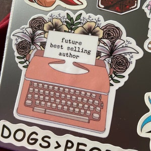 Heart Library Sticker Book Vinyl Sticker | Etsy