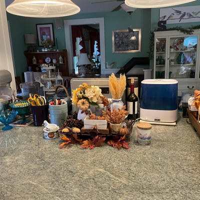 Fall Arrangement, Autumn Centerpiece, Fall Centerpiece, Fall Kitchen ...