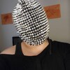 Silver Full Face Spike Mask, Handmade Full Coverage Haute Couture Mask ...