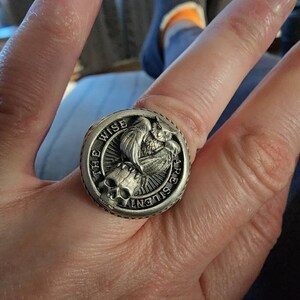 Silver St Christopher Signet Ring for Mencatholic Jewelry Personalized ...