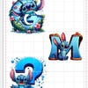 Lilo and Stitch Alphabet Png Font Stitch and Lilo Letters Png Stitch ...