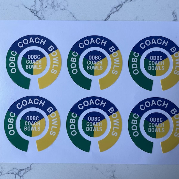 Bowls Stickers, Fully Personalised With Any Words or Artwork, Indoor ...