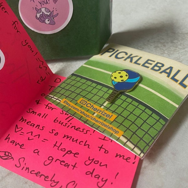 Pickleball Enamel Pin - Etsy
