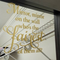 Mirror Mirror Decal Mirror, Mirror on the Wall Who's the Fairest of ...