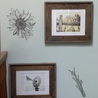 Cornerblock Frame in Rust Farmhouse Picture Frame Wood Picture Frame - Etsy