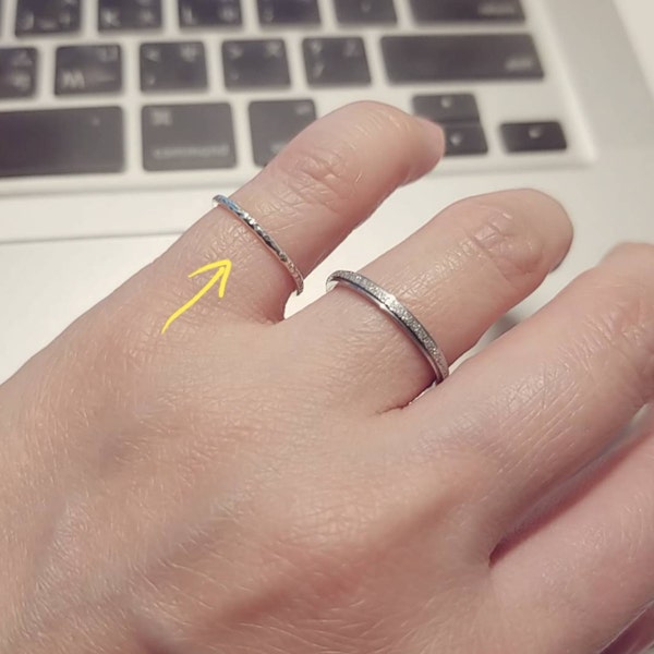 Thin Stacker Ring, Gold Ring, Silver Jewelry, Stacking Rings, Rose Gold Color, Yellow Gold ...