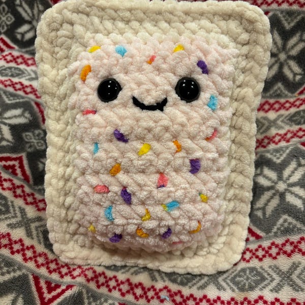 Toaster Pastry Crochet Pattern, No-sew, Crochet Pillow Pattern, Crochet ...