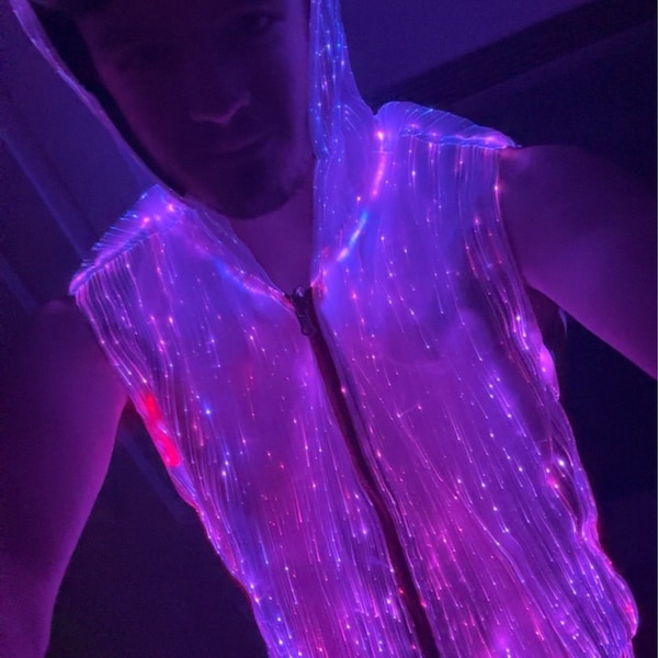 Light up Rave Mask for Women / Dust Mask / Fiber Optic Mask / Cool Mask ...