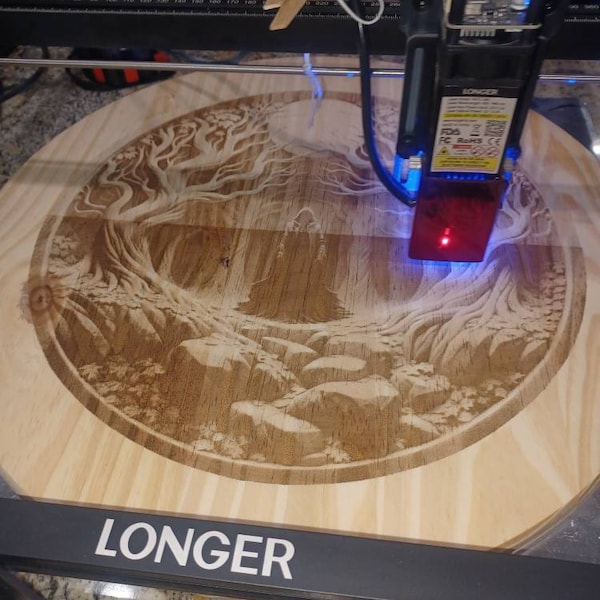 For Laser Engraving 3D Illusion PNG File Laser Ready Digital Download ...