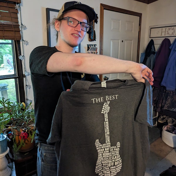 Custom Guitar Shirt, Guitar Shirt for Men, Personalized Guitar Gift ...