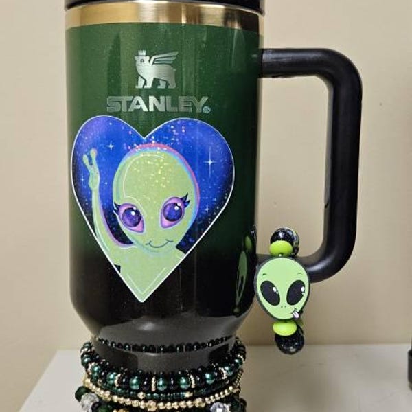 Pastel Pink Stanley Cup Accessories / Blush Bracelets for Tumbler - Etsy