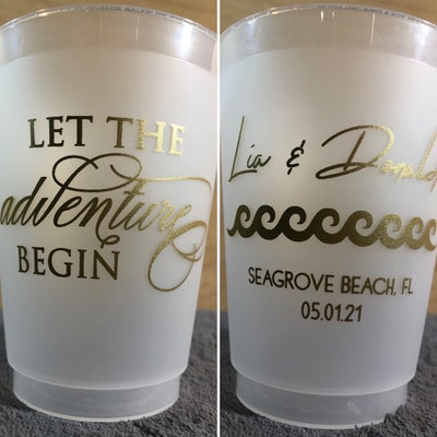 Customized Beach Themed Shatterproof Cups, Nautical Party Cups, Beach ...