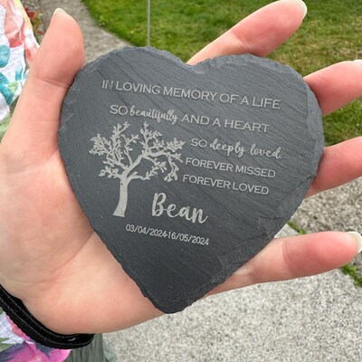 Personalized Memorial Stone.grave Marker,sympathy Gift.remembrance ...