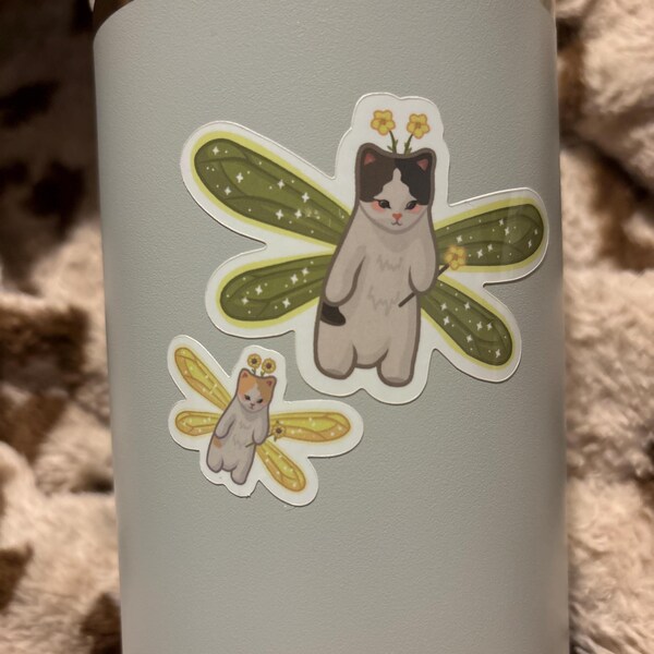 Fluffy Princess Cow Sticker / Matte Vinyl / Fairy Cow Sticker - Etsy